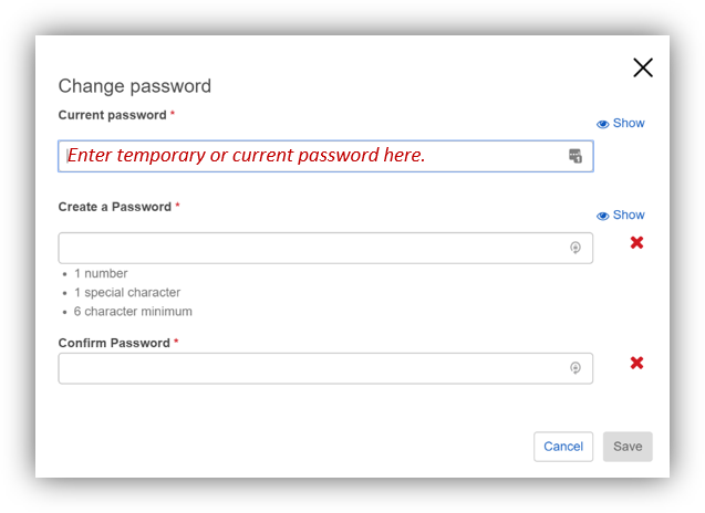 How do I change a temporary library password or update my current one ...
