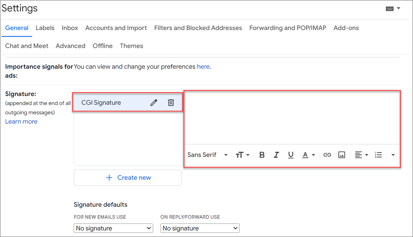 Signatures in Gmail – Cummings Graduate Institute